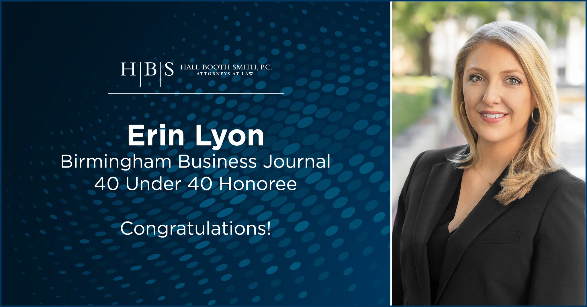 Erin Lyon Named Top 40 Under 40 In Birmingham Business Journal 2026