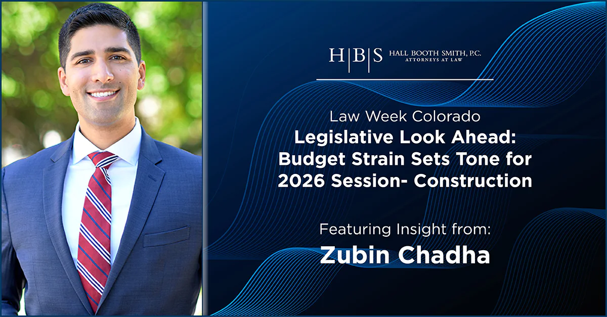 Denver’s Zubin Chadha Featured In Law Week Colorado’s Legislative Look ...